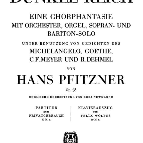 Hans Pfitzner Gretchen Vor Der Mater Dolorosa Lyrics Genius Lyrics