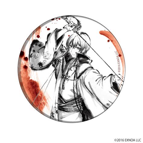 缶バッジ「文豪とアルケミスト」39水墨イラストver ブラインド6種描き起こしイラスト｜アニメ・キャラクターコラボグッズのecなら