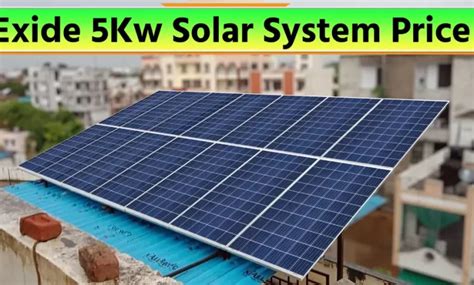 Exide 5kw Solar System Price In India