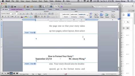Headers Footers And Tab Stops YouTube