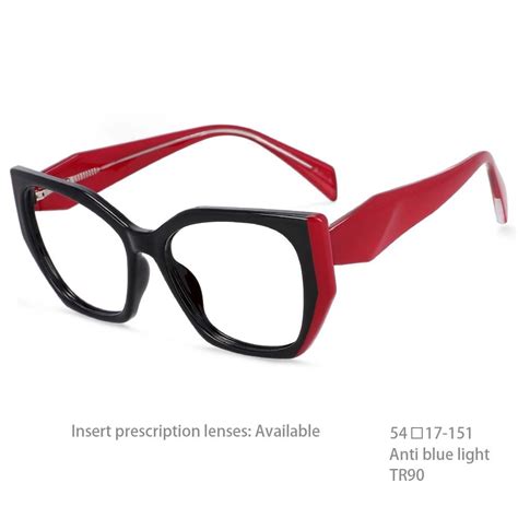 Ccspace Womens Full Rim Oversized Square Tr 90 Titanium Frame