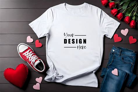 Valentines Day T Shirt Mockup Graphic By Srempire · Creative Fabrica