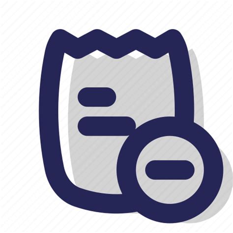 Payment Delete Bill Receipt Invoice Icon Download On Iconfinder