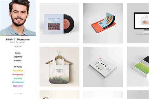 Freelancer Portfolio Template Creative Htmlcss Themes ~ Creative Market