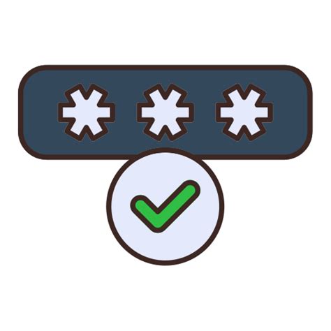 Password Entry Generic Outline Color Icon