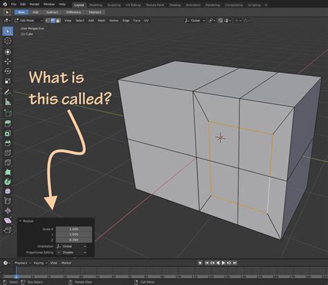 Edit Mode What Is The Popup Called That Appears Lower Left When You