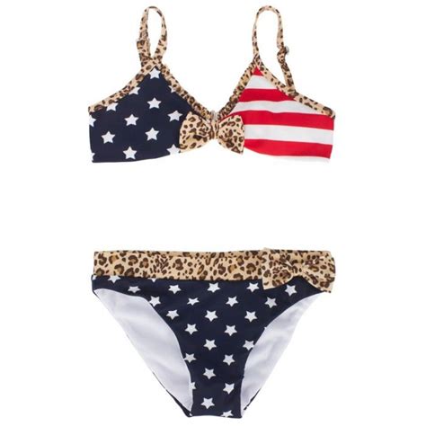 Monnalisa Girls American Flag Bikini Alexandalexa American Flag