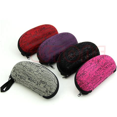 Amrka Zipper Protable Sunglasses Hard Case Glasses Eyewear Box Shell