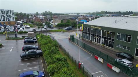 Aerial View Of Blackwater Business Retail Park At Maldon Town