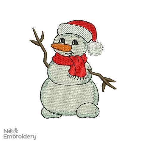 Snowman Machine Embroidery Design Nextembroidery
