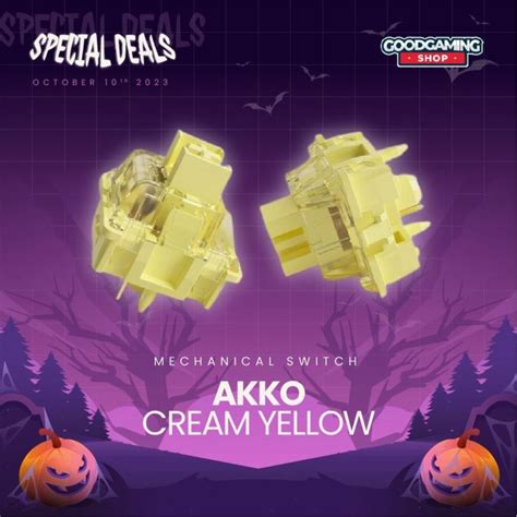 Akko V3 Cream Yellow Switch 5 Pin Keyboard Switch Lazada Indonesia