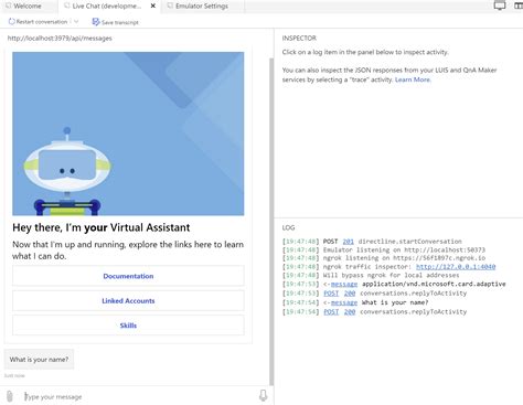 virtual assistant when default locale is zh cn welcoming message