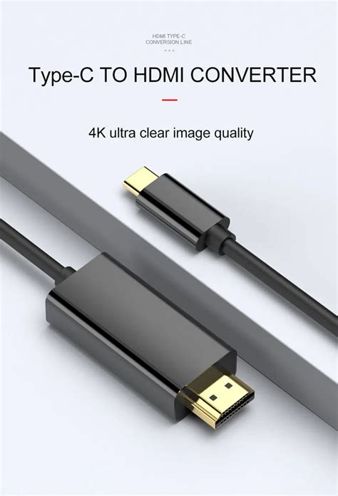 Usb 31 Type C Hdmi 4k Kaapeli 18m Dapteri