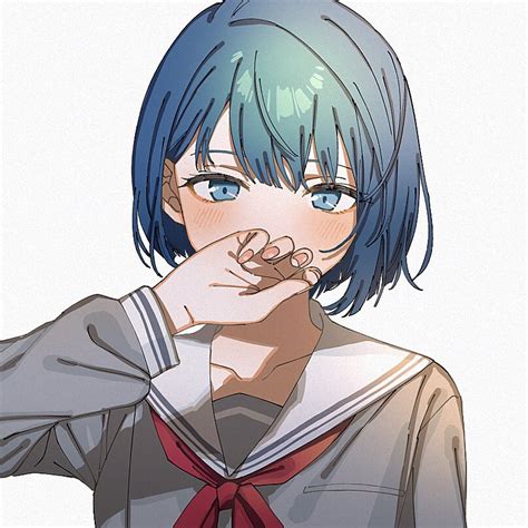 Safebooru 1girl Bangs Blue Eyes Blue Hair Blush Commentary Request