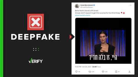 Bella Hadid Video Supporting Israel Is A Deepfake