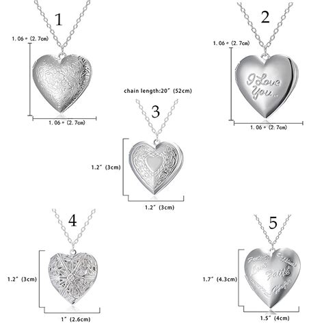 Mzoazpie Heart Locket Necklace For Necklaces For Women Love Heart Women