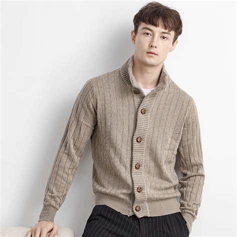 China Men Cashmere Cardigan Sweater Supplier Manufacturer Factory