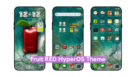 Fruit Red Hyperos Theme For Xiaomi With Dynamic Experience Hyperos Themes