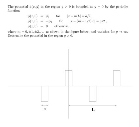 Solved The Potential ϕxy In The Region Y0 Is Bounded At