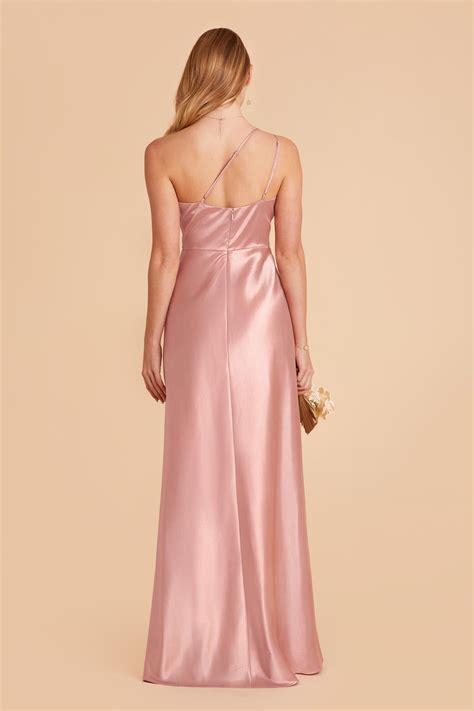 Kensie Shiny Satin Dress English Rose Birdy Grey