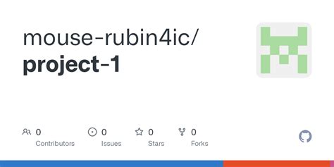 GitHub Mouse Rubin4ic Project 1