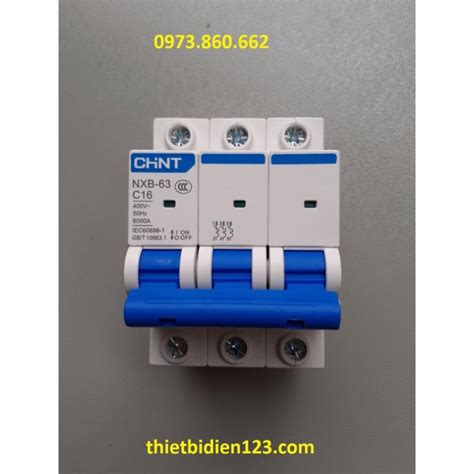 [chÍnh HÃng] Aptomat Chint Mcb 3p Nxb 63 C16 C63a Shopee Việt Nam