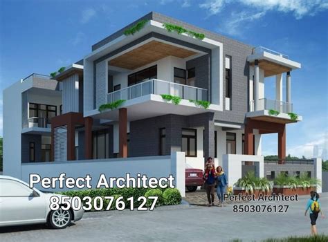 Corner House Elevation Design