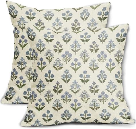 Patdrea Designer Square Throw Pillow Covers Set Of 2rustic