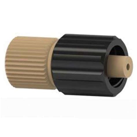 Idex Threaded Luer Adapter Natural Black PEEK 0 050 Bore Male Luer