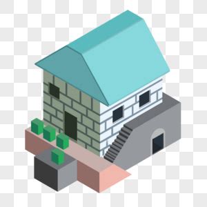 2 5d建筑元素素材下载 正版素材401269829 摄图网