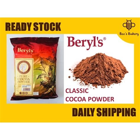 Beryls Pure Cocoa Powder Serbuk Koko Beryls Rm3100g Shopee Malaysia