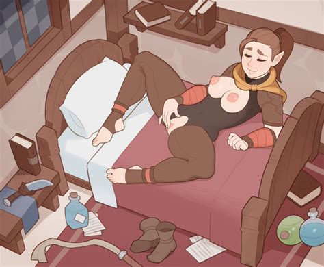 Rule 34 Ankle Cuffs Areolae Arm Bands Brown Clothing Brown Hair Eyes