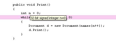 View Debug Variables In Code Editors Enterprise Architect User Guide