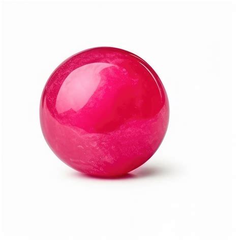 Premium Photo A Pink Glass Ball With A Purple Base