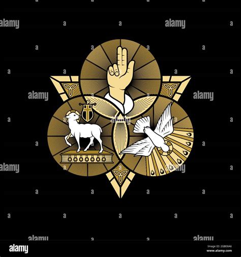 Christian Illustration The Magnificent Seal Of The Holy Trinity God