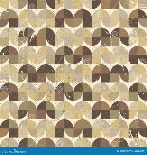 Ornamental Worn Textile Geometric Seamless Pattern Vector Abstract