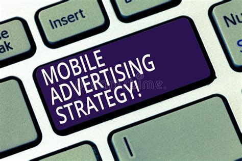 Word Writing Text Mobile Advertising Strategy Business Concept For