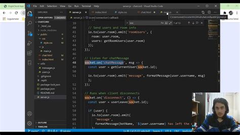 socket io node js kullanarak sohbet uygulamasi oluŞturma youtube