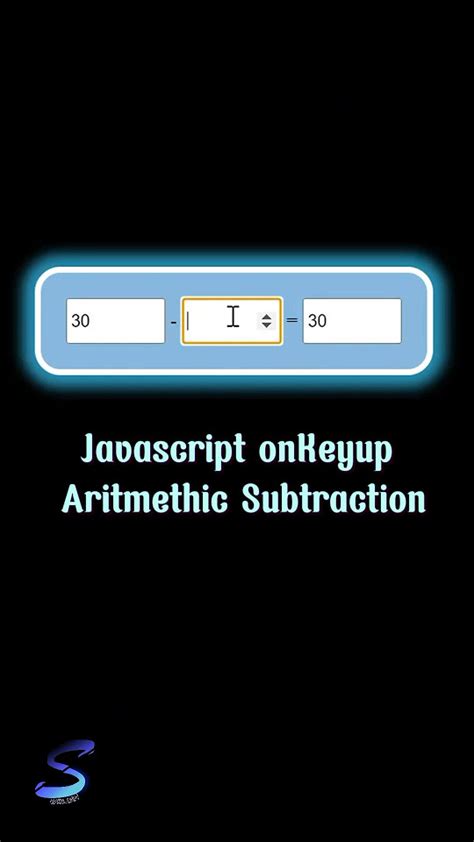 Javascript Onkeyup Aritmethic Subtraction Programming Css Html Code Vscode Youtube