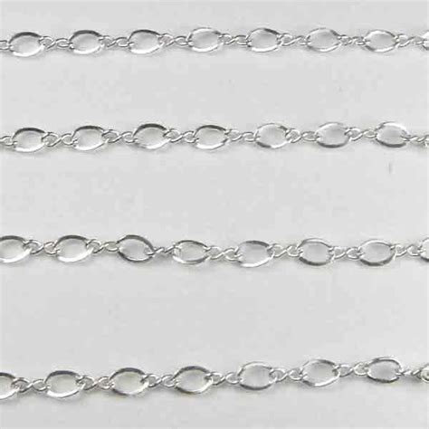Sterling Silver 2mm Elongated Figure 8 Chain