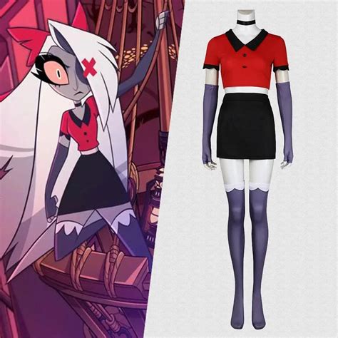 Hazbin Hotel Vaggie Cosplay Costume Anime Uniform Suit Halloween Party