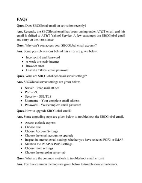 How To Eliminate Error Code 550 From Sbcglobal Email