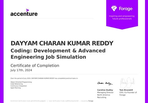 Charan Kumar Reddy D On Linkedin Accenture Coding Advancedengineering Jobsimulation Forage