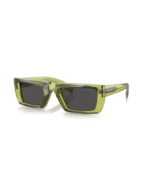 Prada Eyewear Square Frame Tinted Lens Sunglasses Farfetch