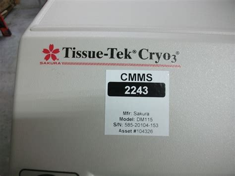 Histology And Pathology Sakura Tissue Tek Cryo3 Flex Cryostat Current