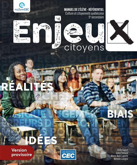 Enjeux Citoyens Ccq 5e Secondaire Référentiel By Les Éditions Cec