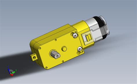 直流减速电机solidworks 2016模型图纸下载 懒石网