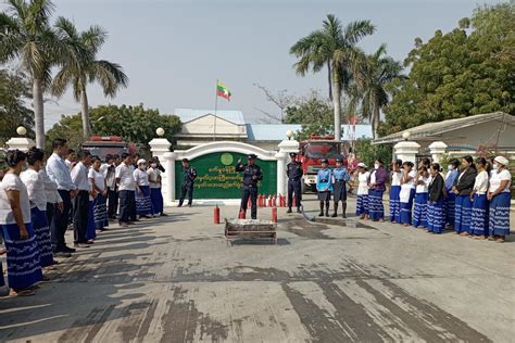 ပျော်ဘွယ်မြို့၊ အမှတ် ၈ အထည်စက်ရုံတွင် မီးဘေးအန္တရာယ်ကြိုတင်ကာကွယ