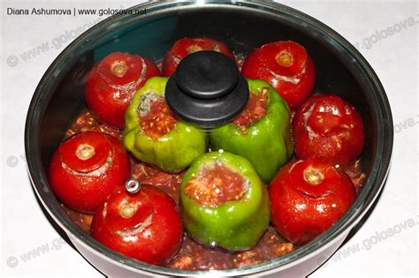 Перец фаршированный мясом Рецепт с фото Перец долма Голосова Net