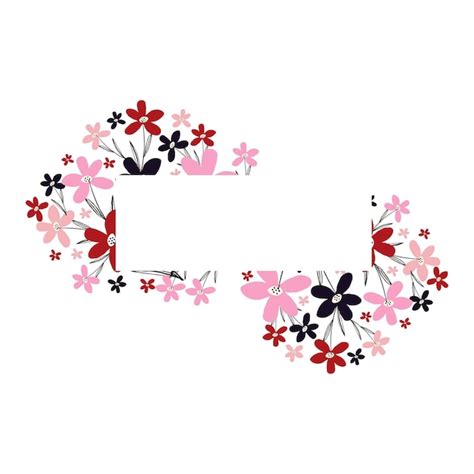 Premium Vector Creative Vibrant Floral Rectangle Frame Bright Frame